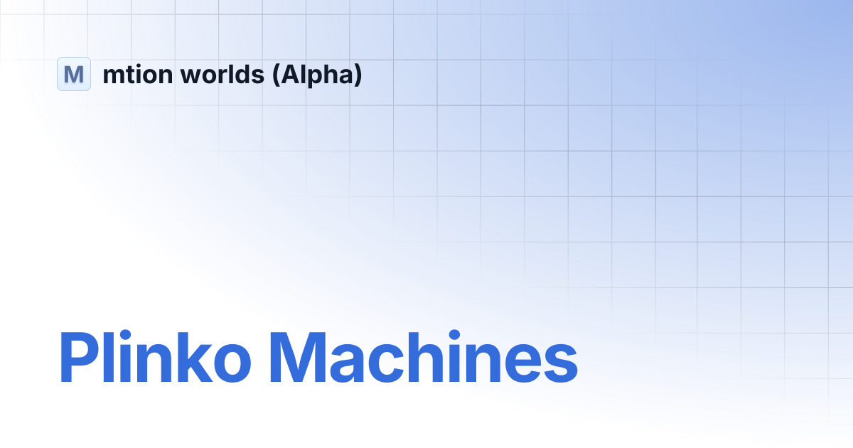 Plinko Machines | mtion.xyz